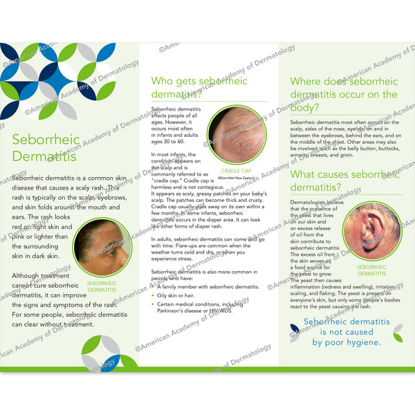 Seborrheic Dermatitis Pamphlet - AAD Shop